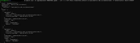 Using Curl From Inside Kubernetes Pod For Api Metric Server Stack