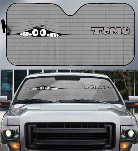 Animefansite Cute Eyes Cartoon Tomo Funny Car Windshield Sun Shade
