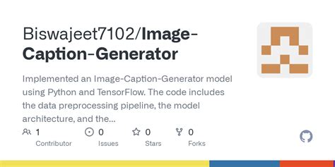 Github Biswajeet7102image Caption Generator Implemented An Image