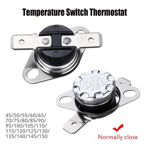 Conventional Ksd301 Normal Close Thermostat Temperature Thermal Control Switch 10a 250v 145