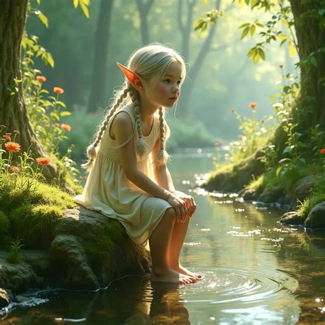 Download Ai Generated Elf Girl Royalty Free Stock Illustration Image