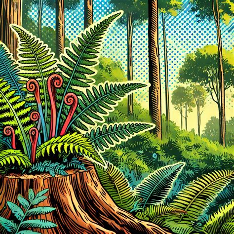 Explica por qué algunas especies de helechos crecen en troncos de árboles
