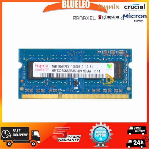 Thẻ Nhớ Hynix 4gb 1rx8 Pc3 10600s Ddr3 1333mhz 15v Sodimm Cho Laptop
