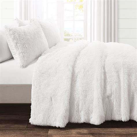 Emma Faux Fur Comforter Set Lush Decor Lushdecor