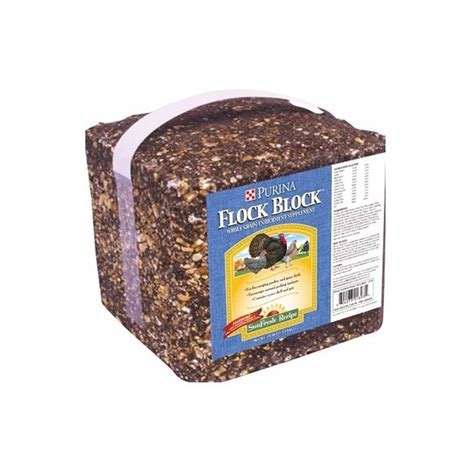 Land Olakes Purina Feed 25lb Flock Block 3003351 603 Zoro