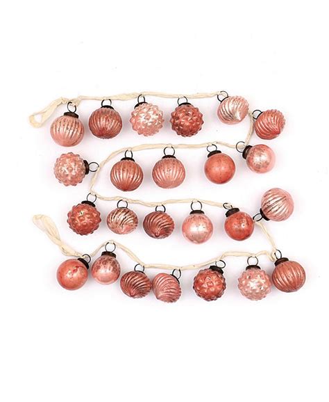 Creative Co Op Inc 72 Embossed Mercury Glass Garland Ornament Macys