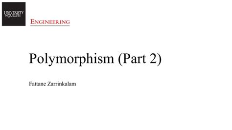 19 Polymorphism Part 2