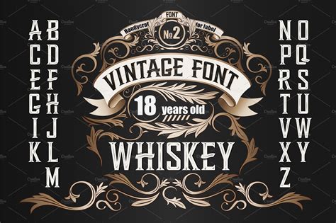 Whiskey Otf Label Font ~ Display Fonts ~ Creative Market