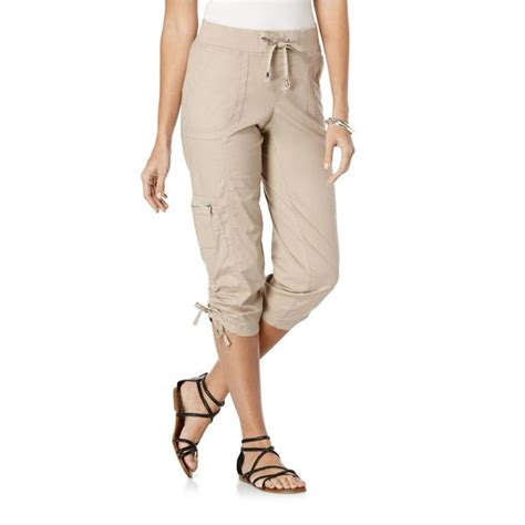 Rafaella Rafaella New Beige Womens Size 16 Higher Rise Capri Cargo