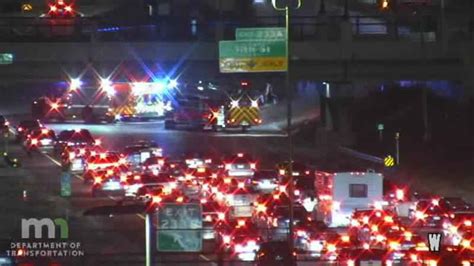 4 Vehicle Crash On I 94 Near Downtown Minneapolis Blocked All Lanes