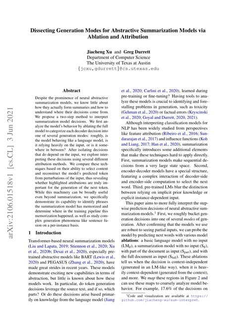 pdf dissecting generation modes for abstractive summarization models