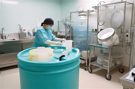 Premium Ai Image Sterilization Procedures Being Carried Out In Sterile Laboratory Setting