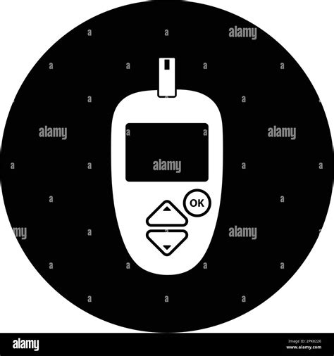 Diabetic Meter Button Icon Editable Vector Eps Symbol Illustration