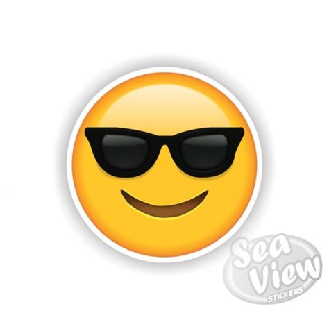 Sunglasses Emoji Bumper Sticker At Clifford Hochstetler Blog