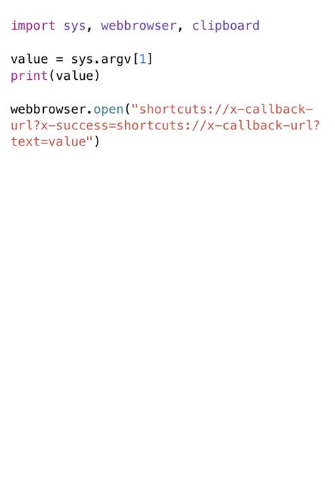 x callback url to shortcuts r shortcuts