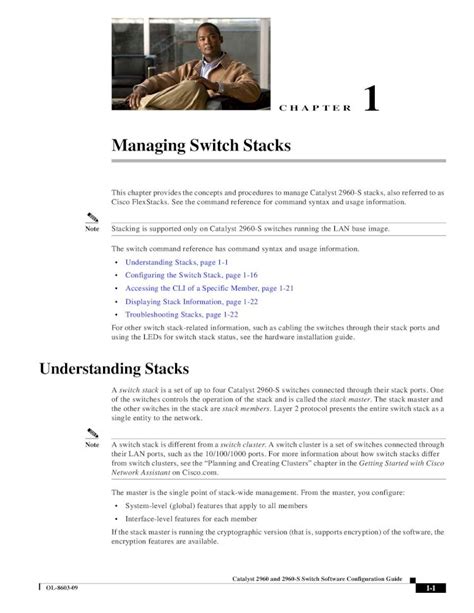 Pdf Managing Switch Stacks Cisco Chapter 1 Managing Switch Stacks