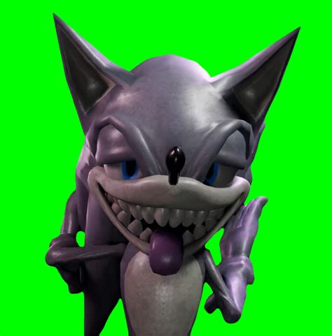 Freaky Sonic Meme Green Screen Creatorset