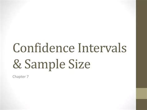 PPT Confidence Intervals Sample Size PowerPoint Presentation Free Download ID 2735239