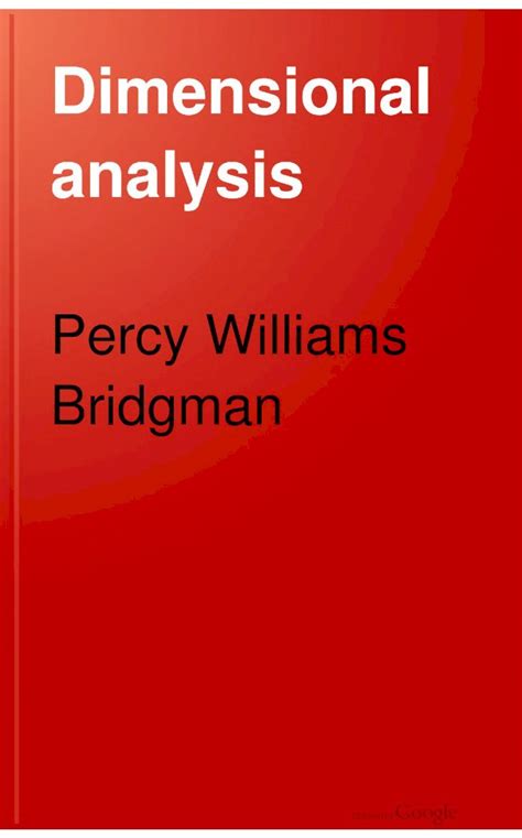 pdf dimensional analysis bridgman first edition buckingham pi