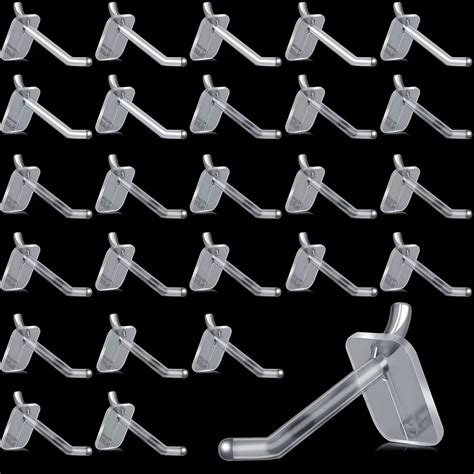120 Pcs 2 4 Inch Plastic Pegboard Hooks Peg Board Shelving Hooks