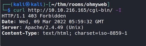 Tryhackme Oh My Webserver Classroom
