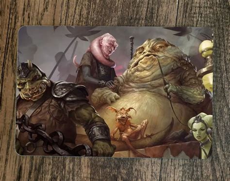 Star Wars Jabba The Hutt Bib Fortuna 8x12 Metal Wall Sign Poster Sign