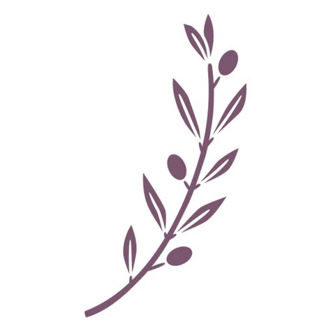 Design Png E Svg De Ramo De Oliveira E Folhas Cortadas Para Camisetas