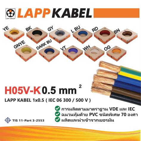 สายไฟ LAPP KABEL H05V K1X0 5 mm2 100 เมตร สายไฟคอนโทรล สายออน