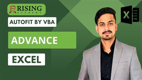 Excel Vba Autofit Column Width For Perfect Spreadsheets Rising Academy Youtube