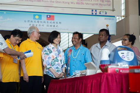 「海洋民主之旅」總統見證臺帛醫療合作與器材捐贈儀式 總統府新聞 新聞與活動｜中華民國總統府