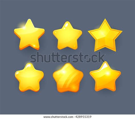 Vector Star Icons Set Collection Icon Stock Vector Royalty Free