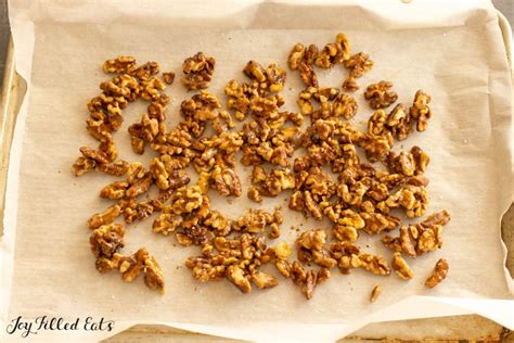 Keto Candied Walnuts Easy Sugar Free Recipe Joy Filled Eats