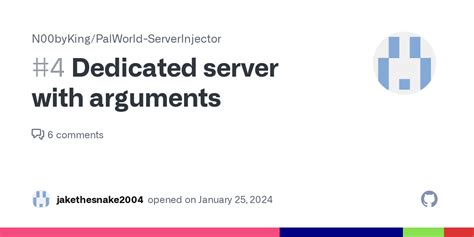 Dedicated Server With Arguments · Issue 4 · N00bykingpalworld