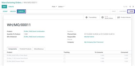 Odoo Cancel Manufacturing Orders Webkul