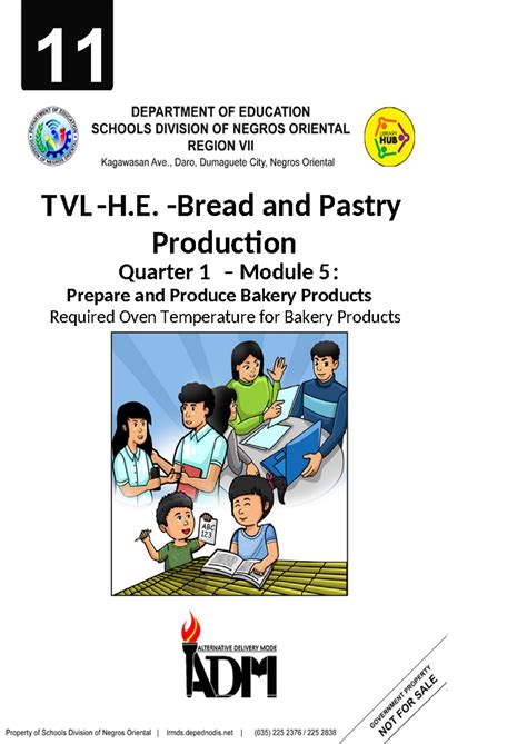 He Bpp Gr11 Q1 Module 5edited 11 11 Tvl H Bread And Pastry Production Quarter 1 Module
