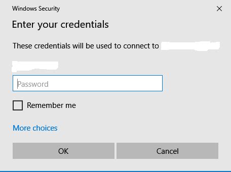 Windows 10 Enter Your Credentials Dialog No Suggestions By Default