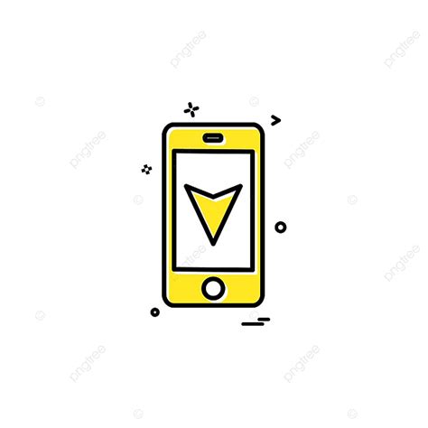 Map Location Mobile Navigation Icon Vector Design Direction Symbol