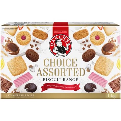 Bakers Choice Assorted Range Biscuits 1kg Check That