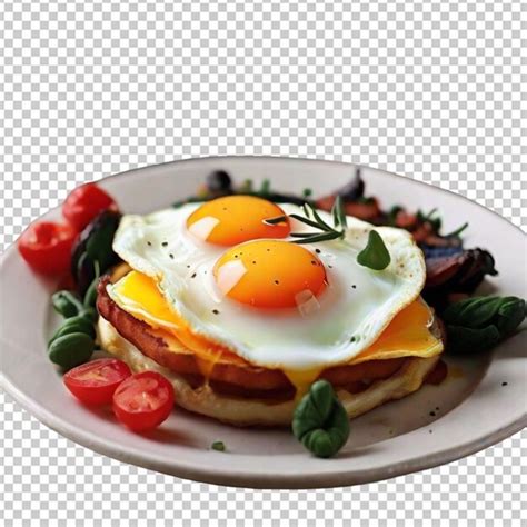 Premium Psd Delicious Fried Egg Breakfast