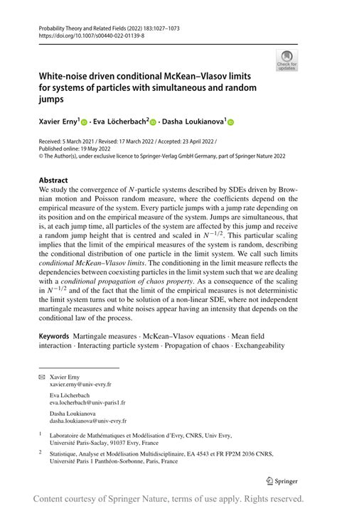 White Noise Driven Conditional Mckeanvlasov Limits For Systems Of Particles With Simultaneous
