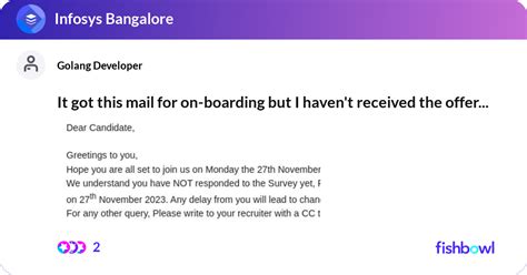 It Got This Mail For On Boarding But I Haven T Rec Fishbowl