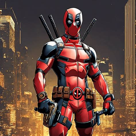 Solid Gold Deadpool Fanart