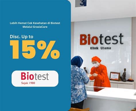 Biotest Disc Up To 15 Health Screening Grasiacare
