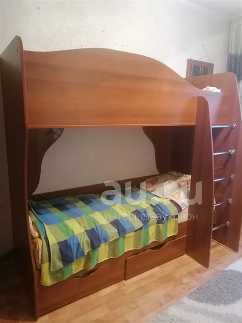 кровать двухъярусная — купить в Красноярске Состояние Б у Детские