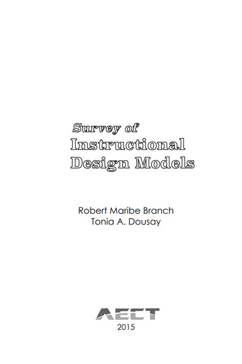 Survey Of Instructional Design Models Ebooks