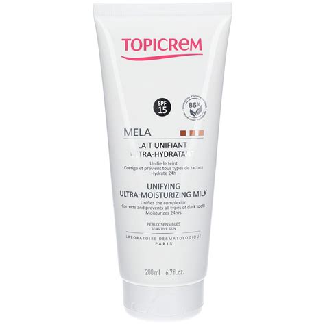 Topicrem Mela Ultra Moisturizing Melk 200 Ml Farmaline
