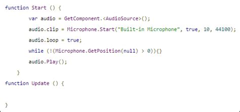 How Do I Get Unity To Playback A Microphone Input In Real Time Unity Support Help Center