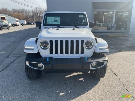 2023 Bright White Jeep Wrangler Unlimited Sahara 4xe Hybrid 145723402
