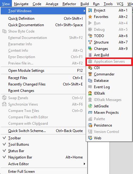Java Cant View Application Servers In Idea Stack Overflow