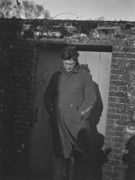Black And White Negative Of Julian Bell With His Hands In His Coat